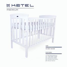 Stroller World - KATEL Baby Cot - Premium White